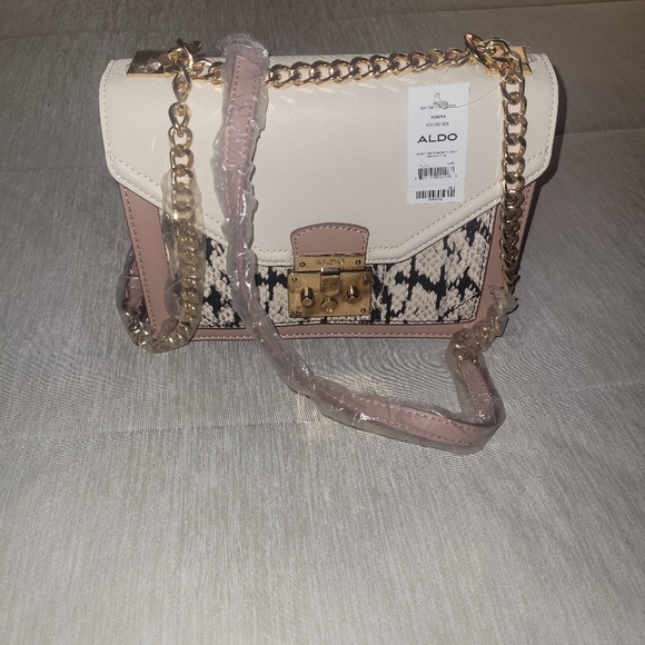 Aldo | Bags | Aldo Pink Snake Crossbody Purse | Poshmark